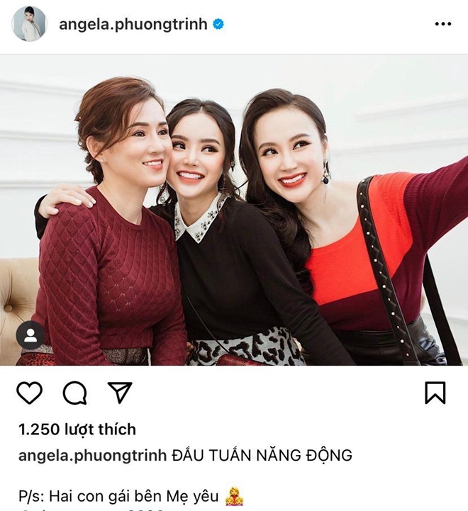 Angela Phương Trinh lâu mới đăng ảnh gia đình, mẹ vợ hụt của Cao Thái Sơn gây chú ý