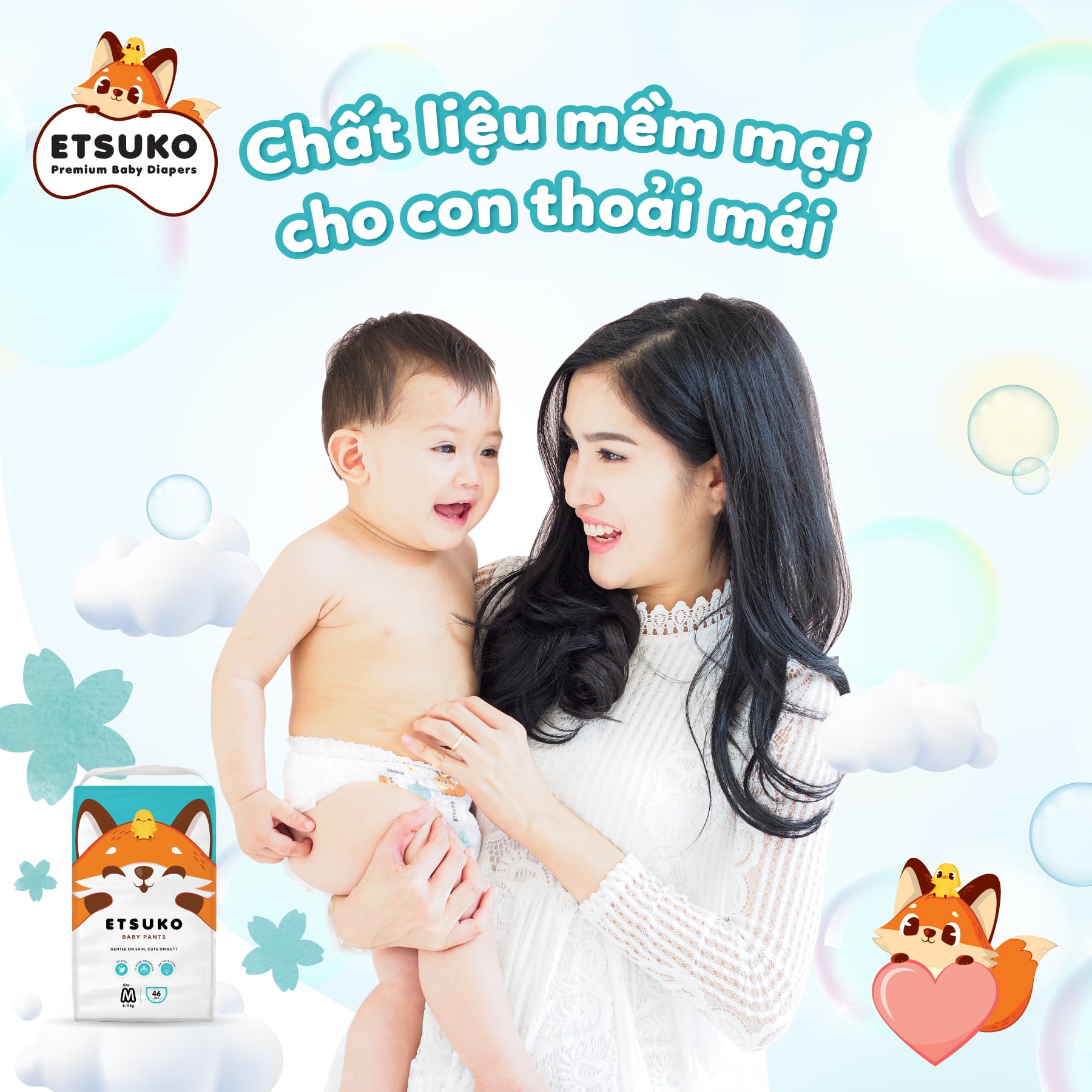 Ưu điểm vượt trội của tã ETSUKO vừa ra mắt?