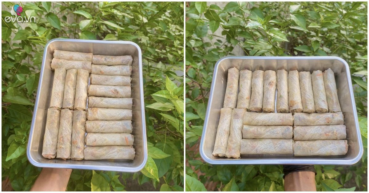 Bố đảm mách cách gói nem đều tăm tắp không cái thụt cái thò, kỹ từng ...