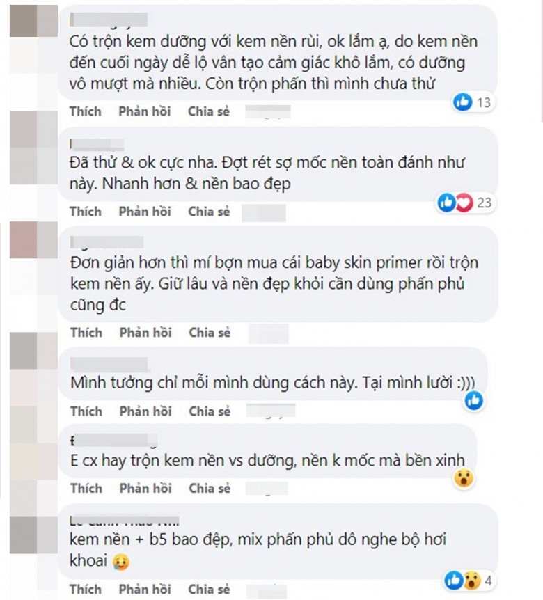 Các soái tỉ bên Trung tiết lộ: Trộn phấn nền và phấn phủ tỉ lệ này trị ...