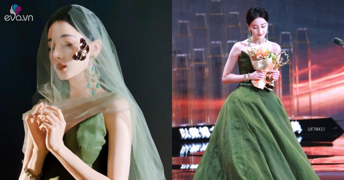 Đêm hội Weibo 2023: Địch Lệ Nhiệt Ba mặc o ép, visual như tiên nhưng ...