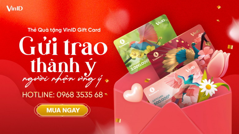VinID Gift Card - quà tặng tinh tế và thiết thực cho chị em ngày 8/3