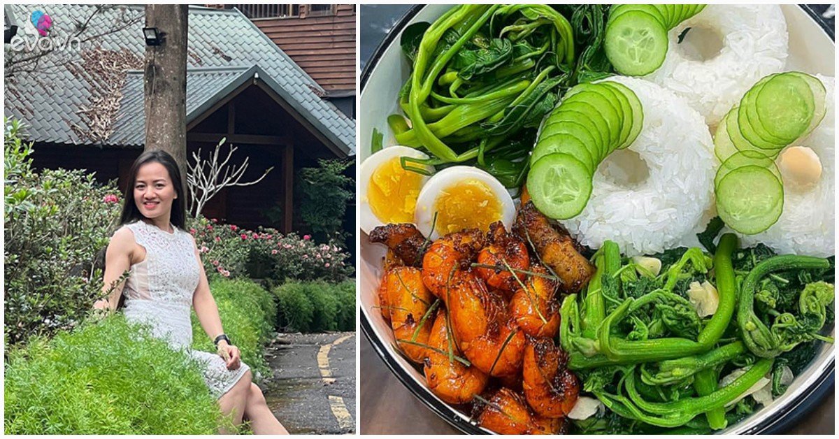 Mẹ đảm cho cả nhà ăn cơm đĩa, tự lấy đồ theo khẩu phần, tự trang trí mà ...