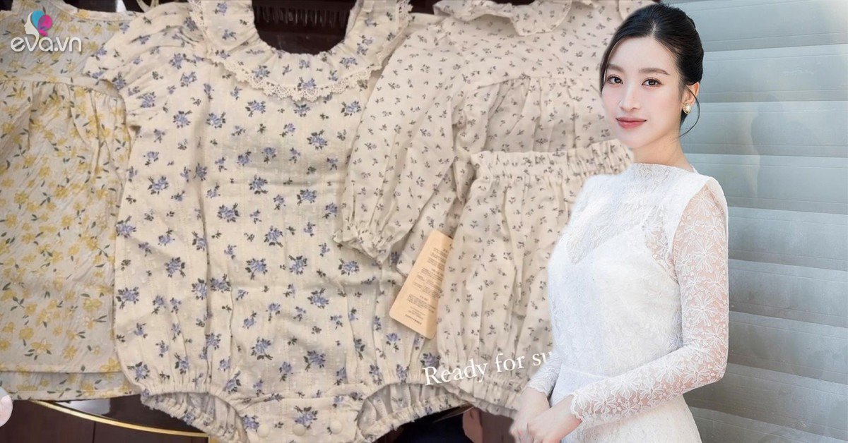 Mẹ là Hoa hậu thời thượng, con gái Đỗ Mỹ Linh bé xíu được sắm váy áo ...