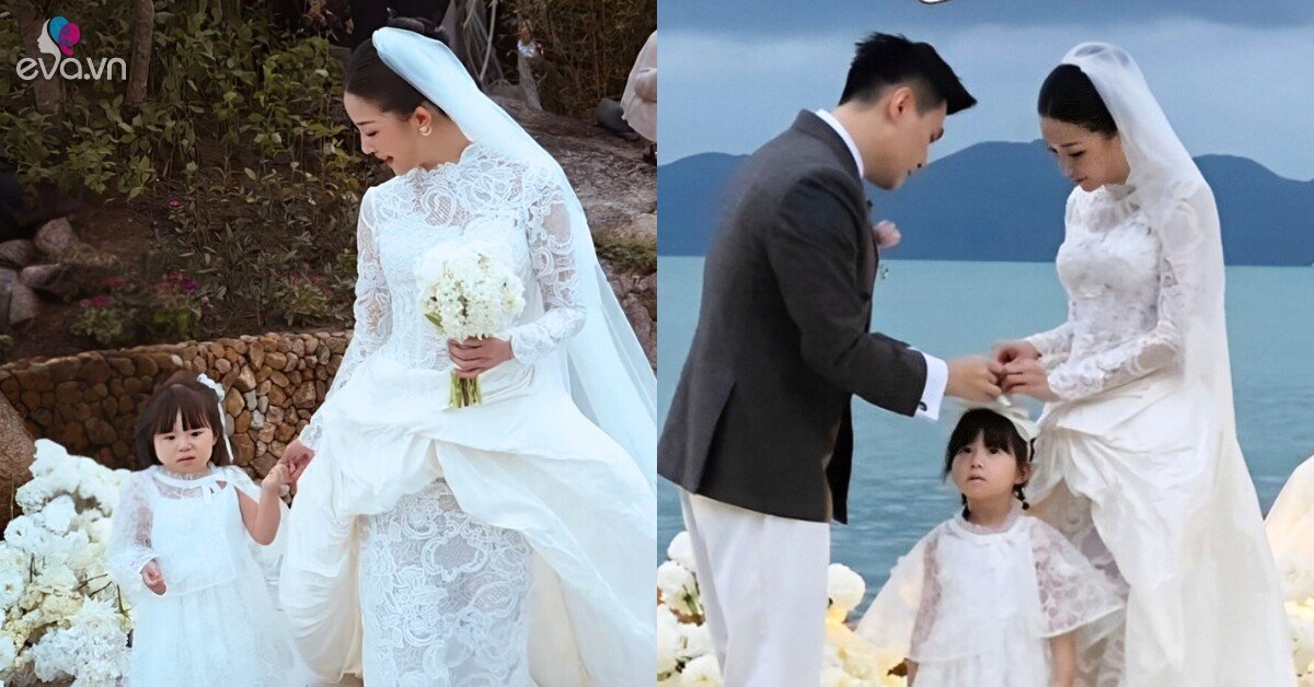 Đám cưới Salim - doanh nhân Hải Long: Con gái Pam iu ơi được mẹ dắt tay ...