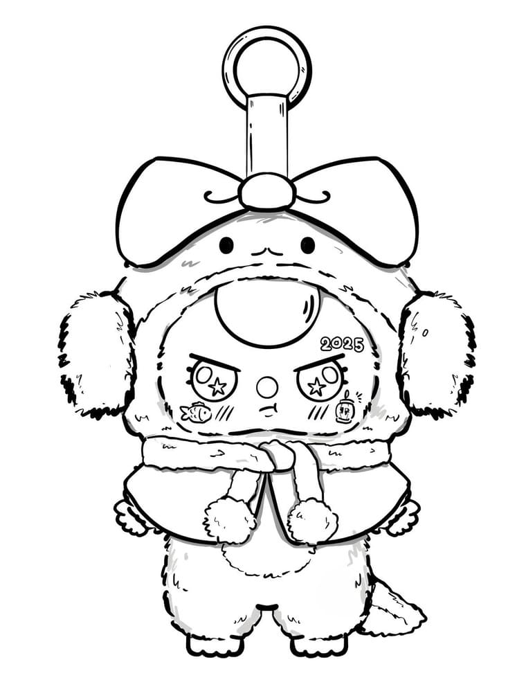 15 bức tranh tô màu Baby Three, bé tự do tô màu mắt yêu thích (P3)