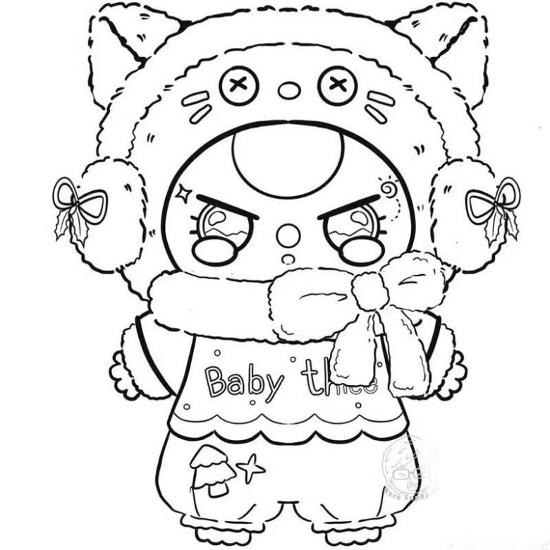 15 bức tranh tô màu Baby Three, cho bé thỏa sức sáng tạo ra nhiều phiên bản