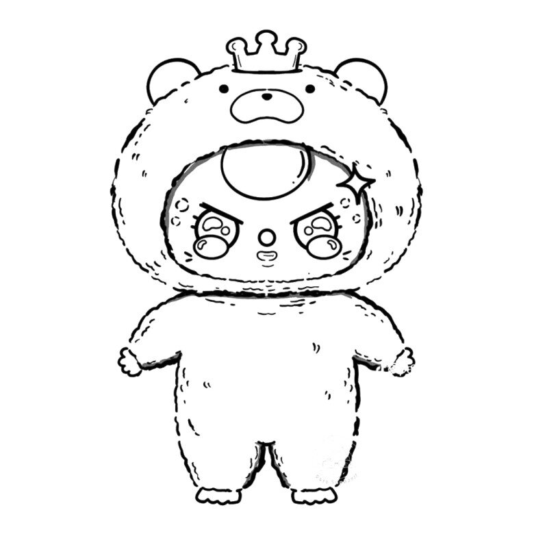 15 bức tranh tô màu Baby Three, cho bé thỏa sức sáng tạo ra nhiều phiên bản