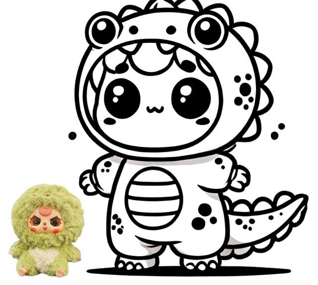 15 bức tranh tô màu Baby Three, cho bé thỏa sức sáng tạo ra nhiều phiên bản