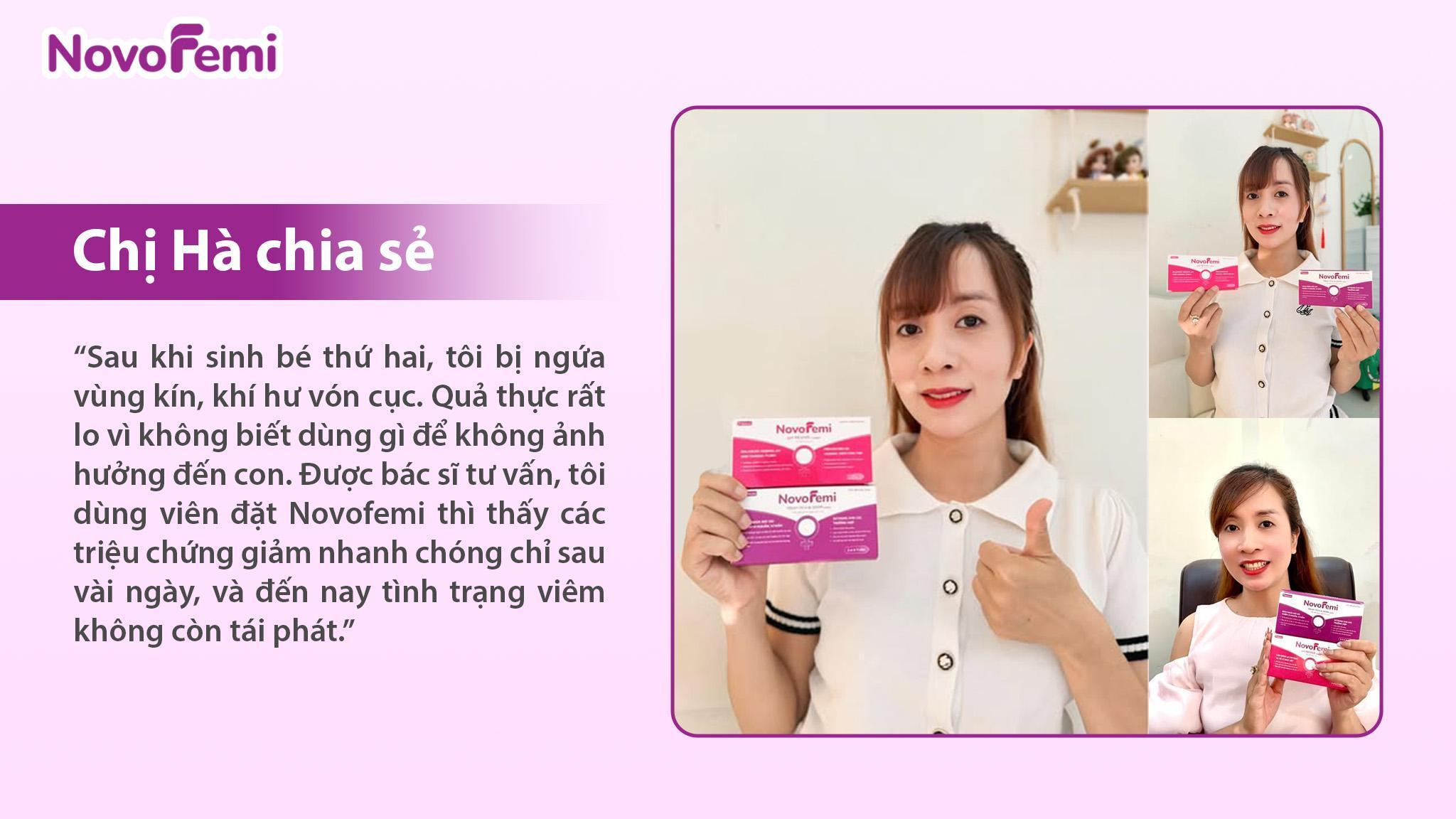 Viên đặt Novofemi - Giải pháp giảm nhanh viêm ngứa tại nhà an toàn ...