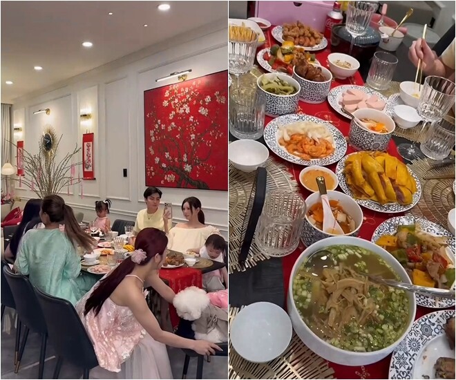 Diệp Lâm Anh xinh đẹp vào bếp được khen cả mùa Tết, fan lại kêu: Chị có ...