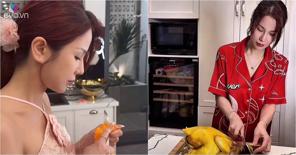 Diệp Lâm Anh xinh đẹp vào bếp được khen cả mùa Tết, fan lại kêu: Chị có ...