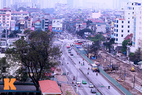 Ngắm đường Trường Chinh cong hình chữ S