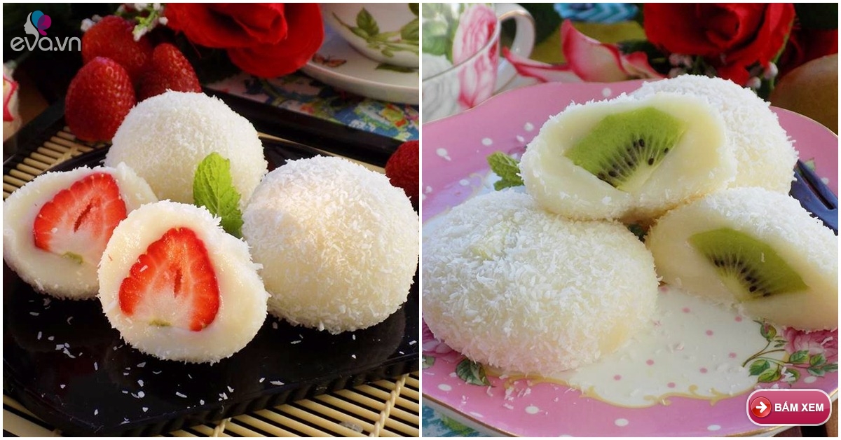 Bánh mochi trái cây tươi tuyệt ngon cho ngày hè