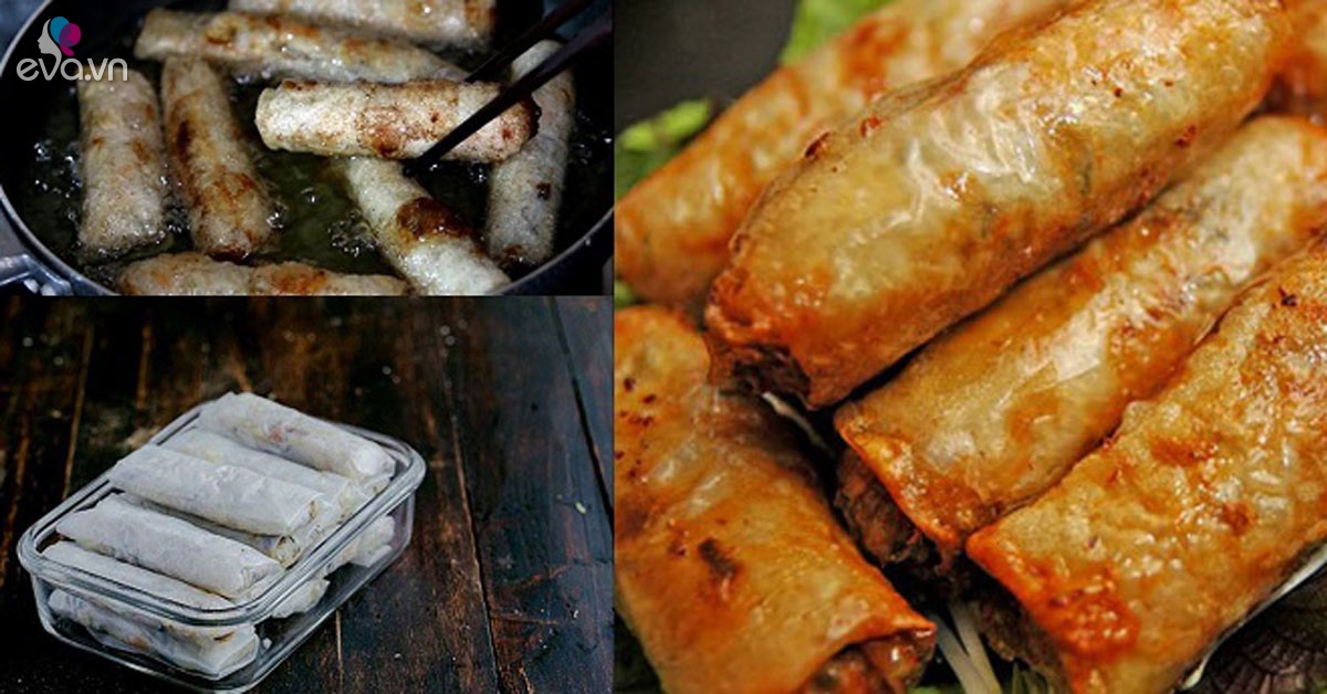 Cách rán nem ngon, vàng giòn vô tư ra mắt mẹ chồng tương lai