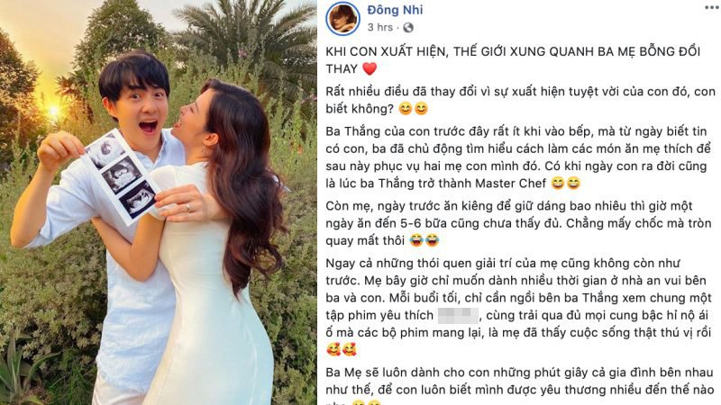 Cuộc sống Đông Nhi thay đổi ra sao kể từ khi có bầu?