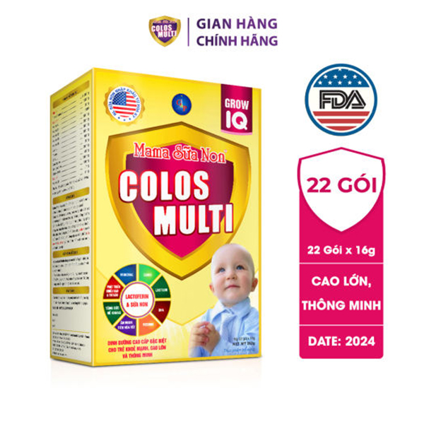 Thực phẩm bổ sung Colos Multi Grow IQ giúp trẻ thông minh, cao lớn