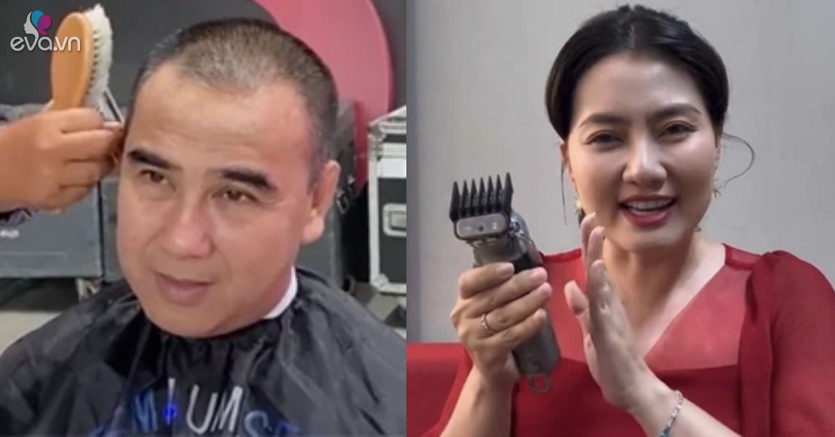 MC Quyền Linh bất ngờ bị Ngọc Lan cạo đầu trước giờ lên sóng