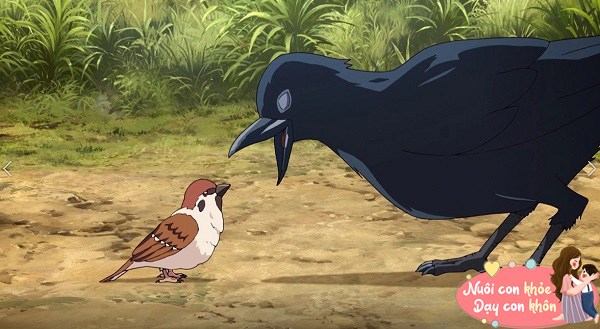 Truyện cổ tích: Quạ và Chim Sẻ