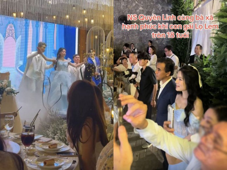 Lọ Lem đẹp phát sáng trong tiệc sinh nhật 18 tuổi, vợ chồng MC Quyền ...