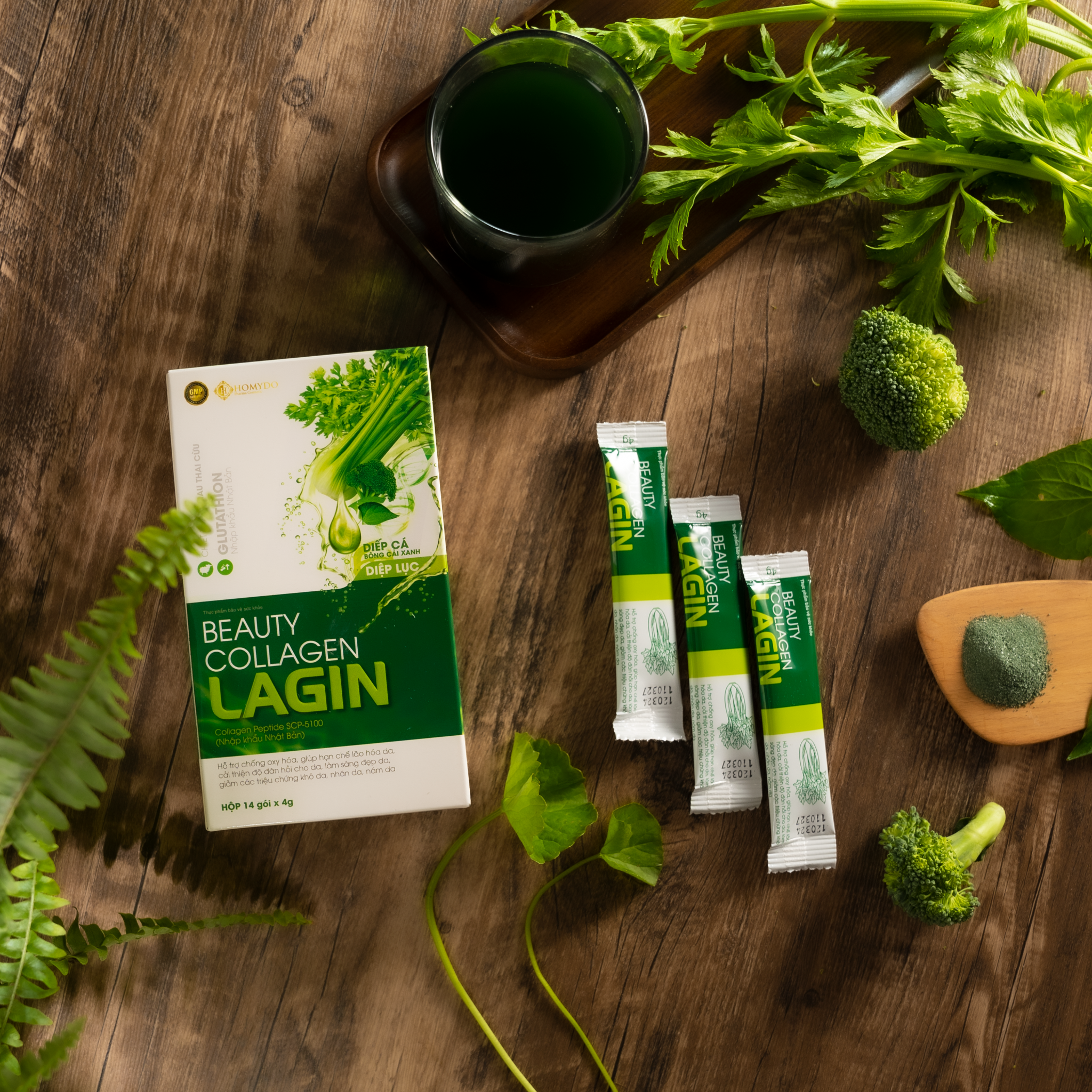 Beauty Collagen Lagin kết hợp rau xanh - Lựa chọn lý tưởng cho làn da đẹp