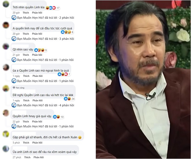 Quyền Linh già nua, râu ria xồm xoàm lên sóng Bạn Muốn Hẹn Hò: Khán giả ...