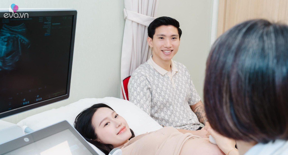 Mẹ bầu Doãn Hải My khoe bé Rồng được bác sĩ khen đạt chuẩn, chân dài giống bố cầu thủ