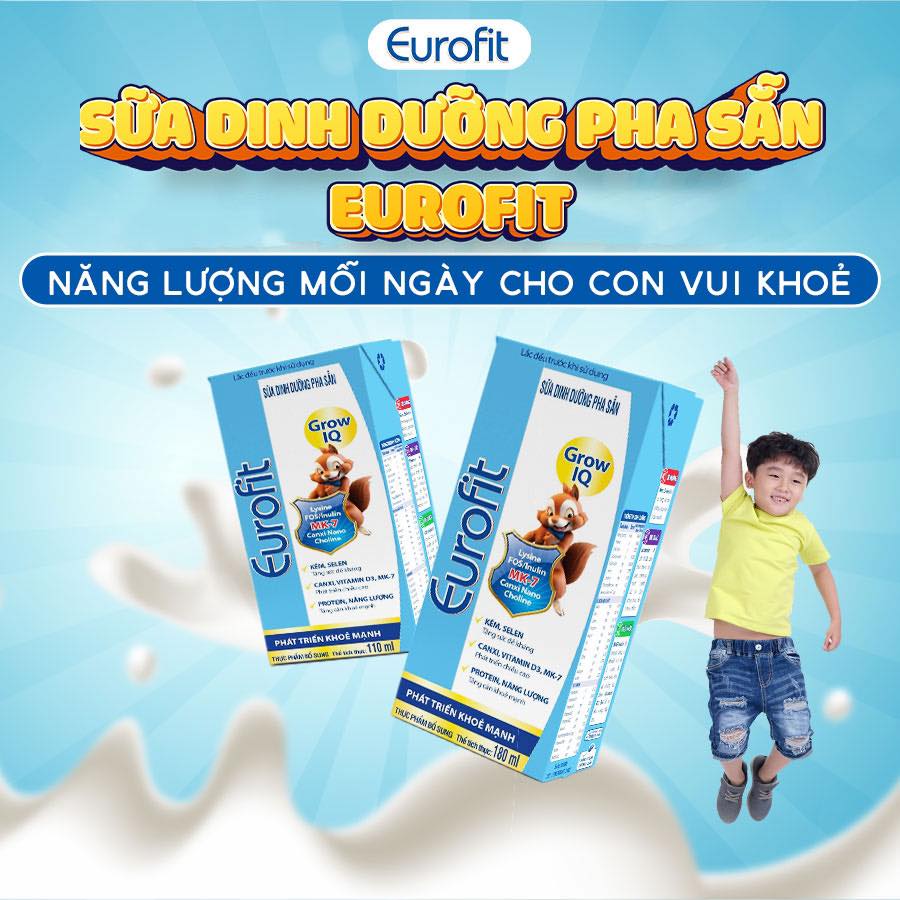 Eurofit Grow IQ giúp con vững vàng lớn khỏe