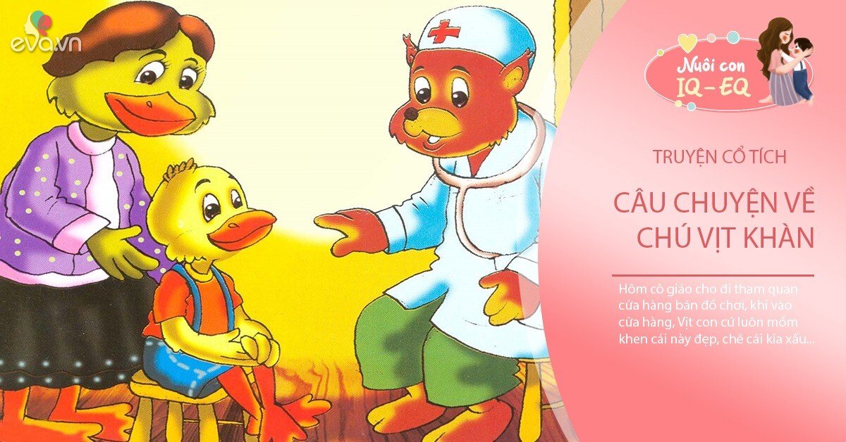 Truyện cổ tích: Chú vịt khàn