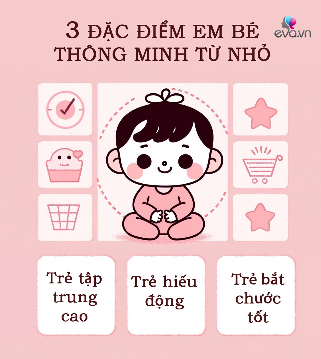 3 đặc điểm nhận biết em bé thông minh mà người lớn dễ nhầm lẫn