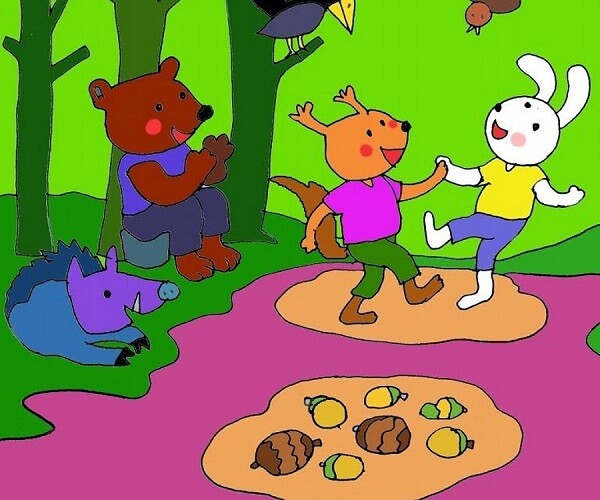 Truyện cổ tích: Bác Gấu Đen và hai chú Thỏ