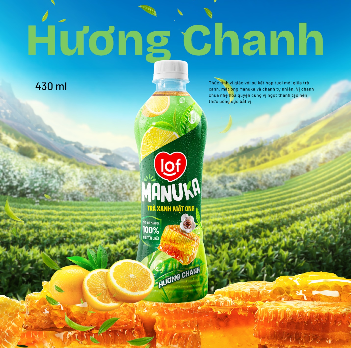 LOF chính thức ra mắt dòng trà xanh mật ong Lof Manuka với lời khẳng định "Trà ngon mật quý”