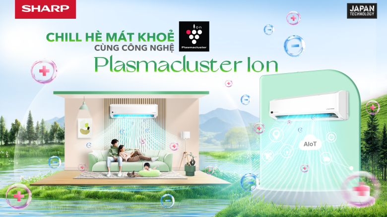 Sharp ra mắt loạt điều hòa mới trang bị công nghệ diệt khuẩn Plasmacluster Ion chuẩn Nhật