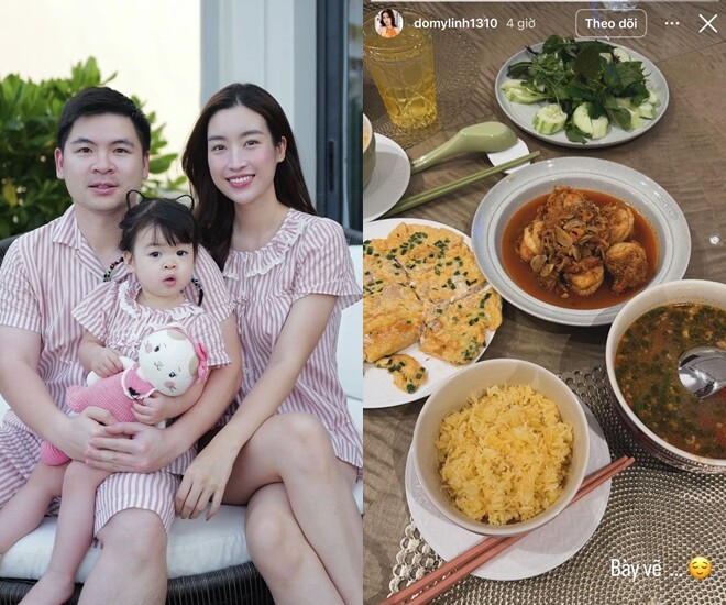 Sao Việt 24h: Dâu hào môn Đỗ Mỹ Linh khoe mâm cơm 3 món tại gia, hài ...