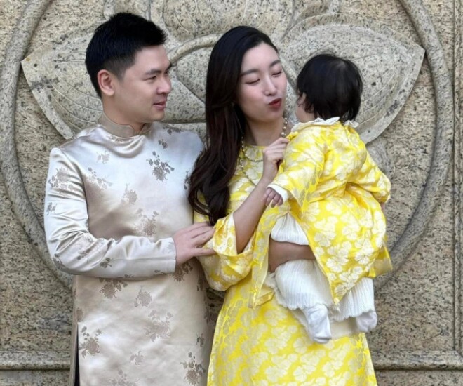 Hai lần mang thai kín như bưng của HH Đỗ Mỹ Linh với con trai bầu Hiển ...