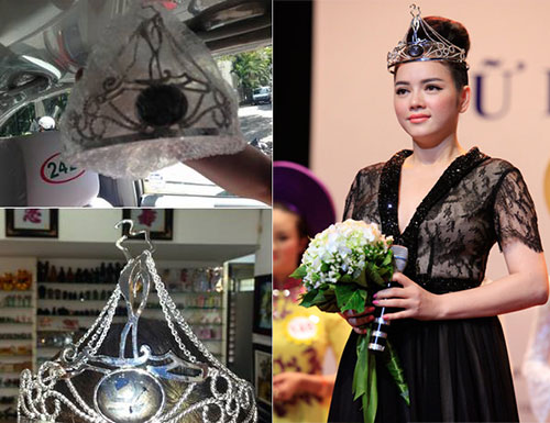 Vương miện của Lý Nhã Kỳ là... đồ đi mượn?