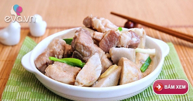 Thịt kho khoai môn lạ miệng mà ngon