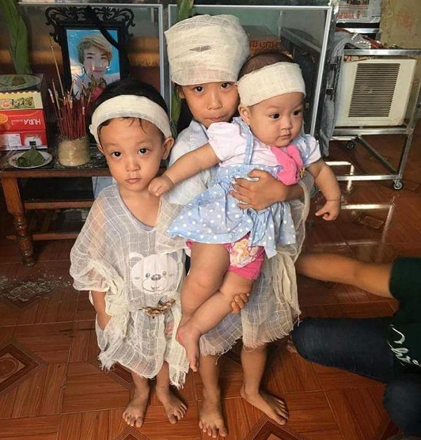Mẹ trẻ qua đời sau cơn đau đầu bỏ lại 3 đứa con thơ khóc rạc cổ vì khát sữa