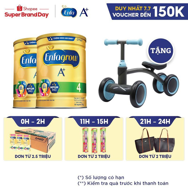Mua càng nhiều nhận quà càng lớn cùng Enfa tại sự kiện của Shopee