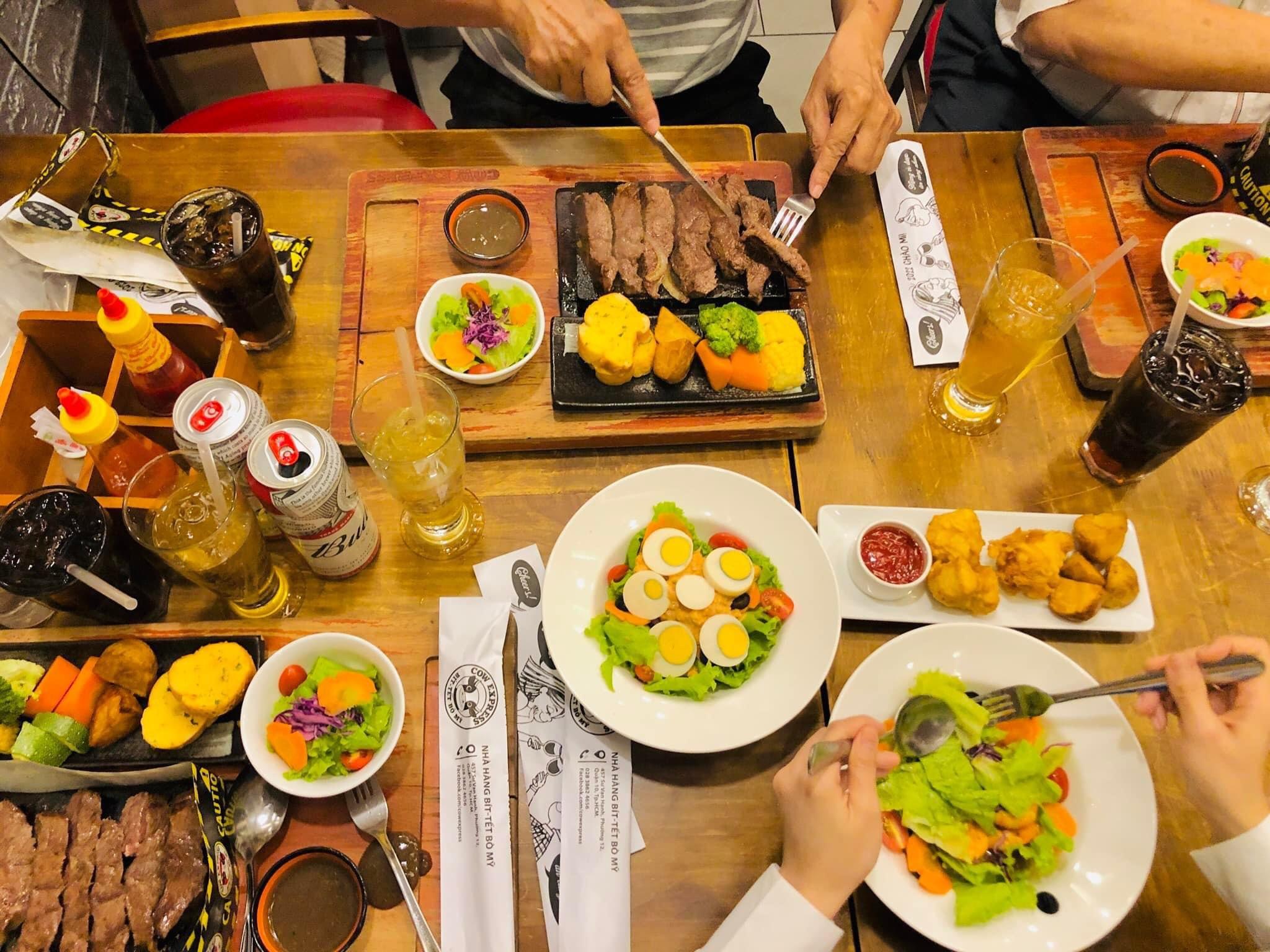 Thưởng thức bò bít tết Mỹ thơm mềm ngon tại Cow Express