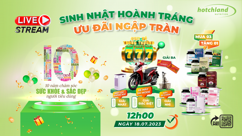Hotchland Nutrition – 10 năm chăm sóc sức khỏe & sắc đẹp người tiêu dùng