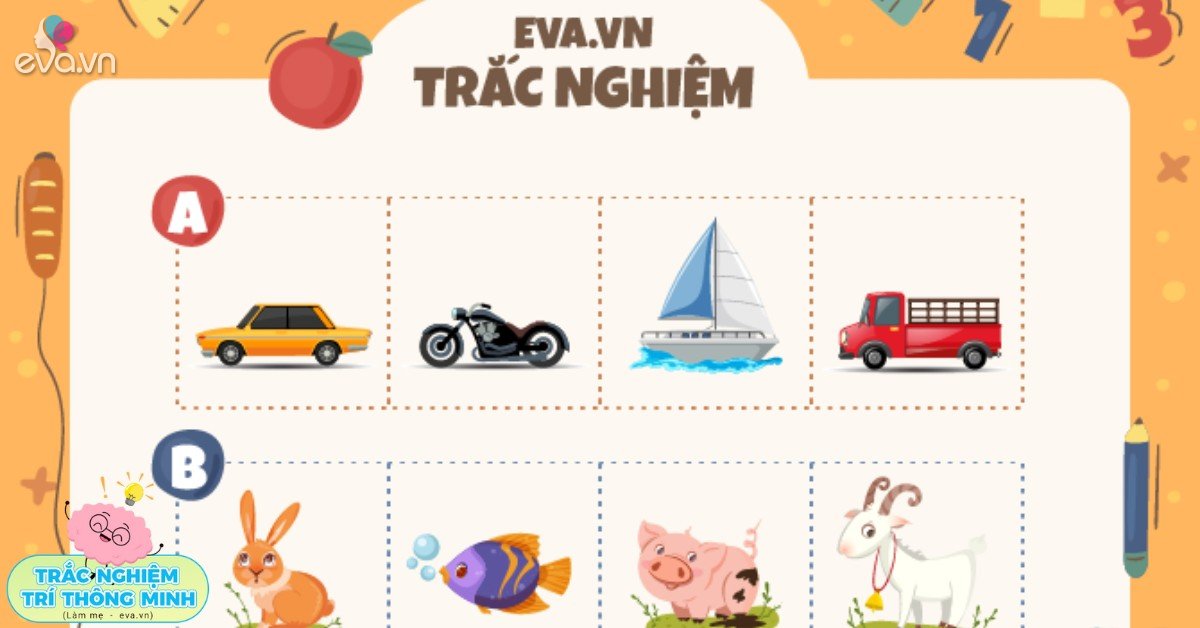 6 bài thử thách nhận diện tiềm năng trí tuệ trẻ 6–8 tuổi