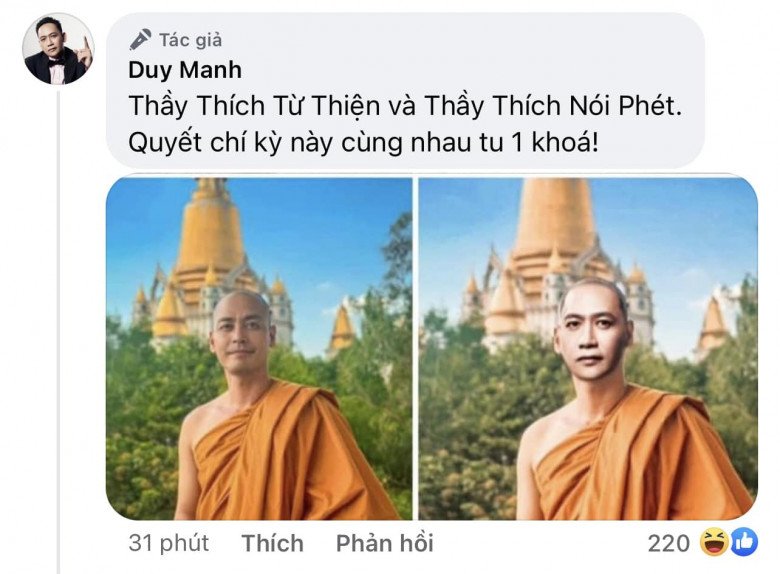 MC Phan Anh khoe đẹp trai nhờ đi tu nhưng bị nói làm màu vì xuất gia 9 ngày, con khóc khi thấy ...