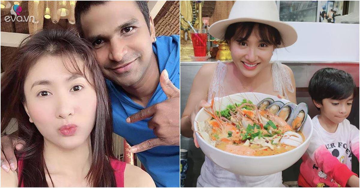 Sau 6 năm lấy chồng Ấn Độ, DV Nguyệt Ánh vừa tự chăm con vừa bán bún bò