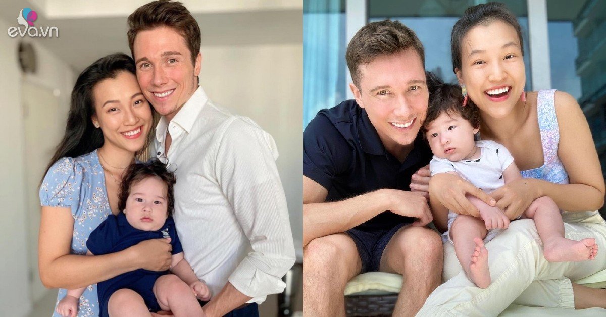 Con trai lai 3 dòng máu của Á hậu Hoàng Oanh diện vest như hoàng tử ...