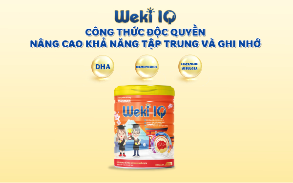 Sữa non Weki IQ - Công thức chuyên biệt giúp nâng cao khả năng tập ...
