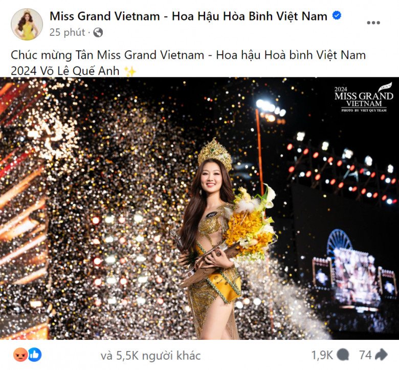 Kết Quả Miss Grand Vietnam 2024 Nhận Về Bão Phẫn Nô Bà Trùm Kim