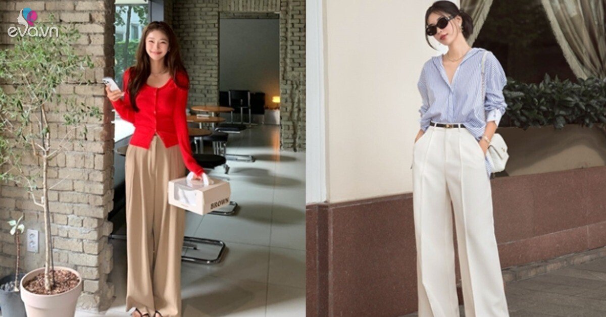 Mặc quần ống rộng mùa Thu Đông, chị em cứ áp dụng công thức 3-3-3 tránh ...