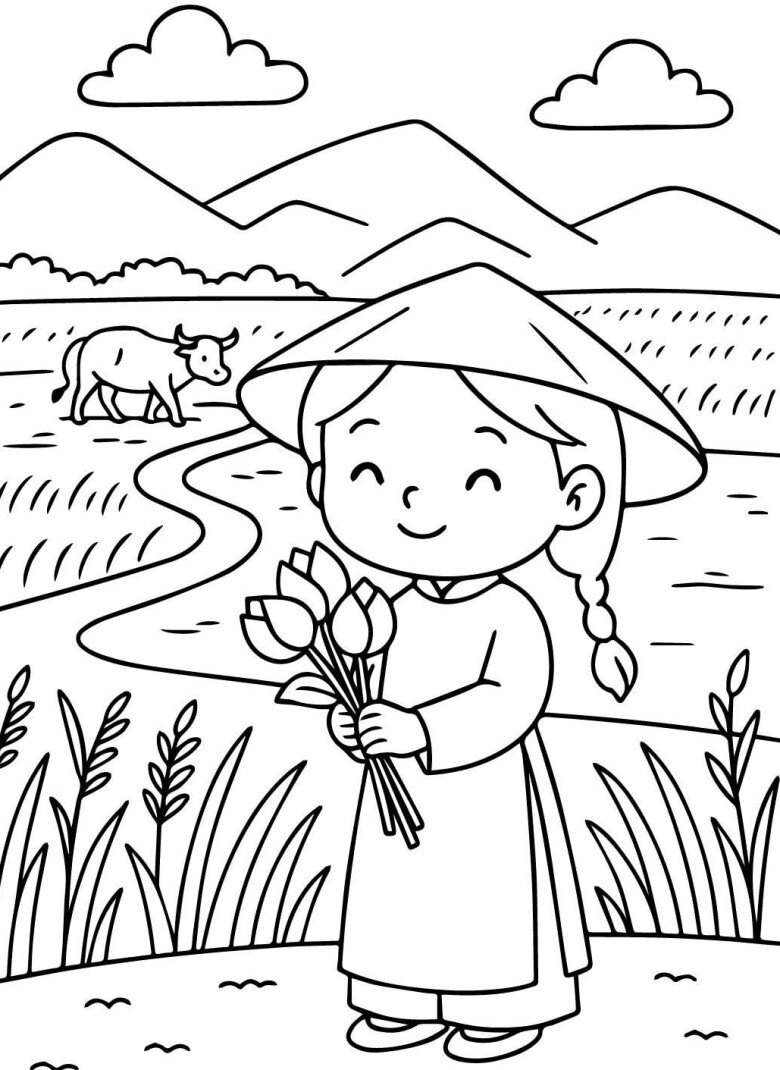 Tranh tô màu các chú công an, bộ đội, nét đẹp hòa bình cho bé