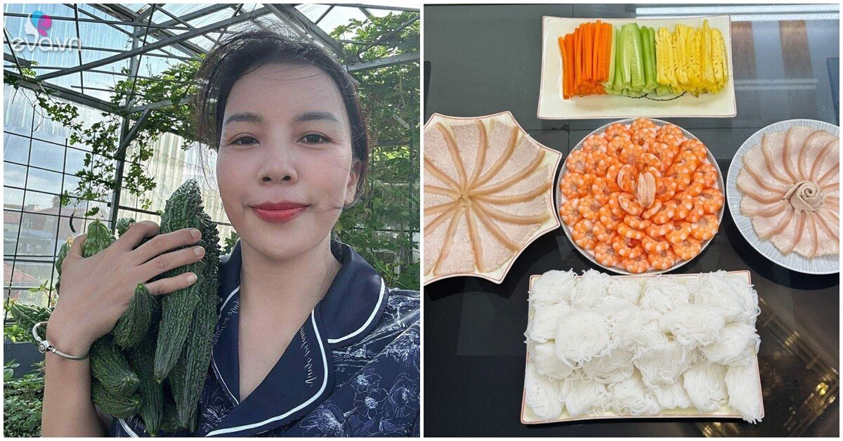 Trời oi nóng mẹ đảm làm gỏi cuốn tôm thịt, mách cách luộc tôm đỏ au, thái thịt đều tăm tắp 10 ...